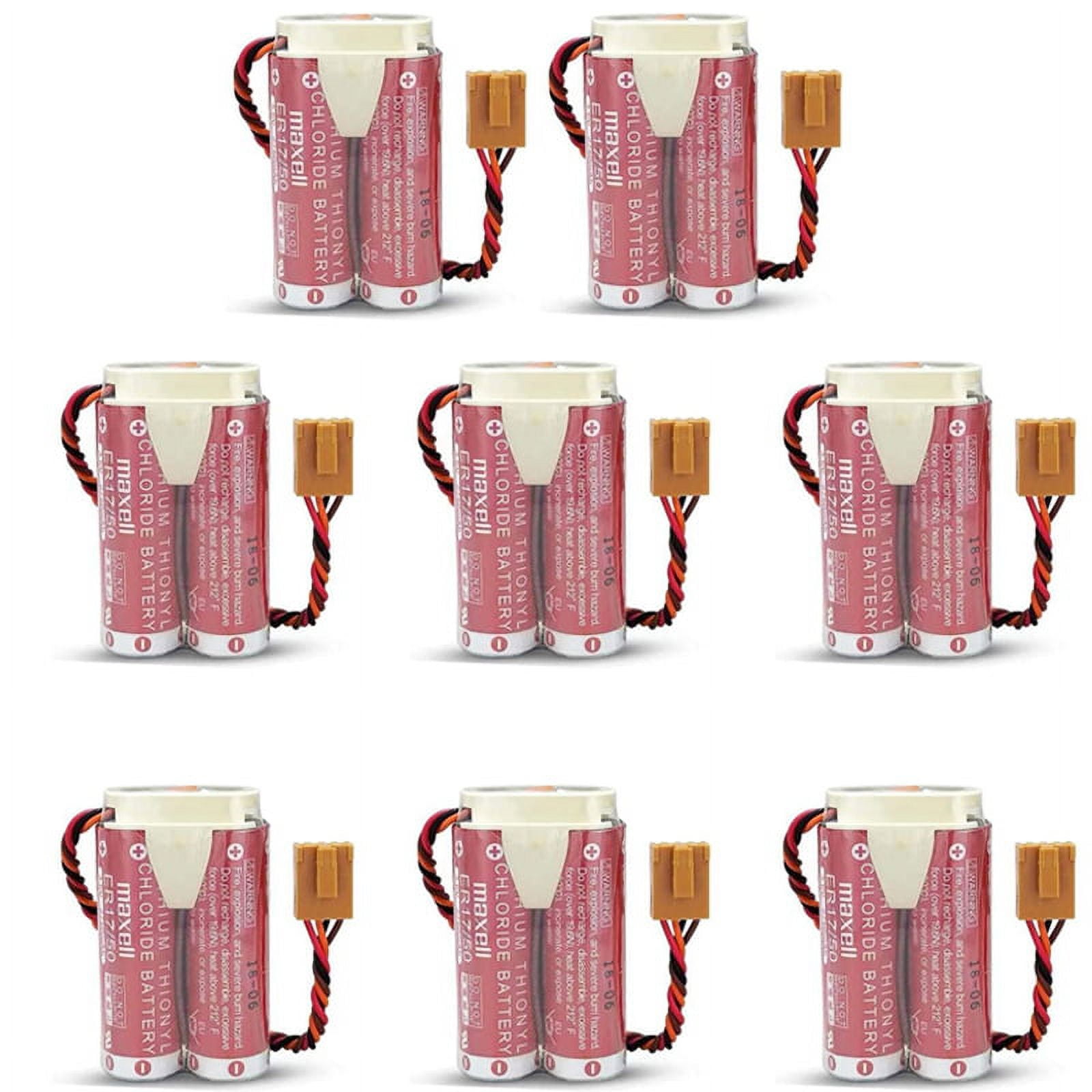 8 PCS ER1750 3.6V 5500mAh Replacement Battery Pack for Kawasaki MD500N ...