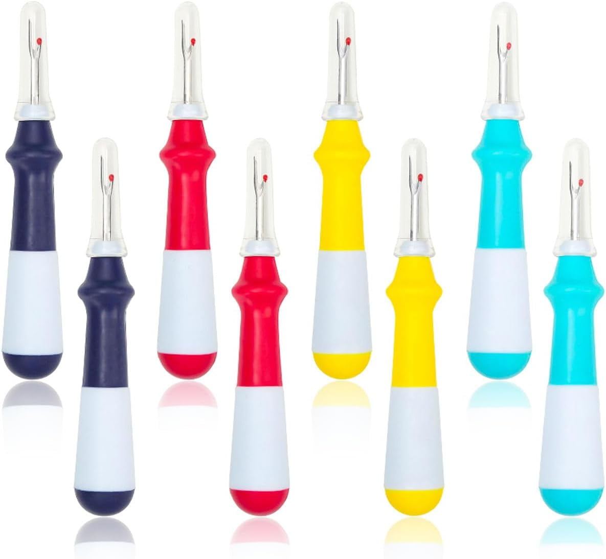 8 PCS Ergonomic Grip Seam Ripper, Colorful Seam Ripper Large Stitch ...