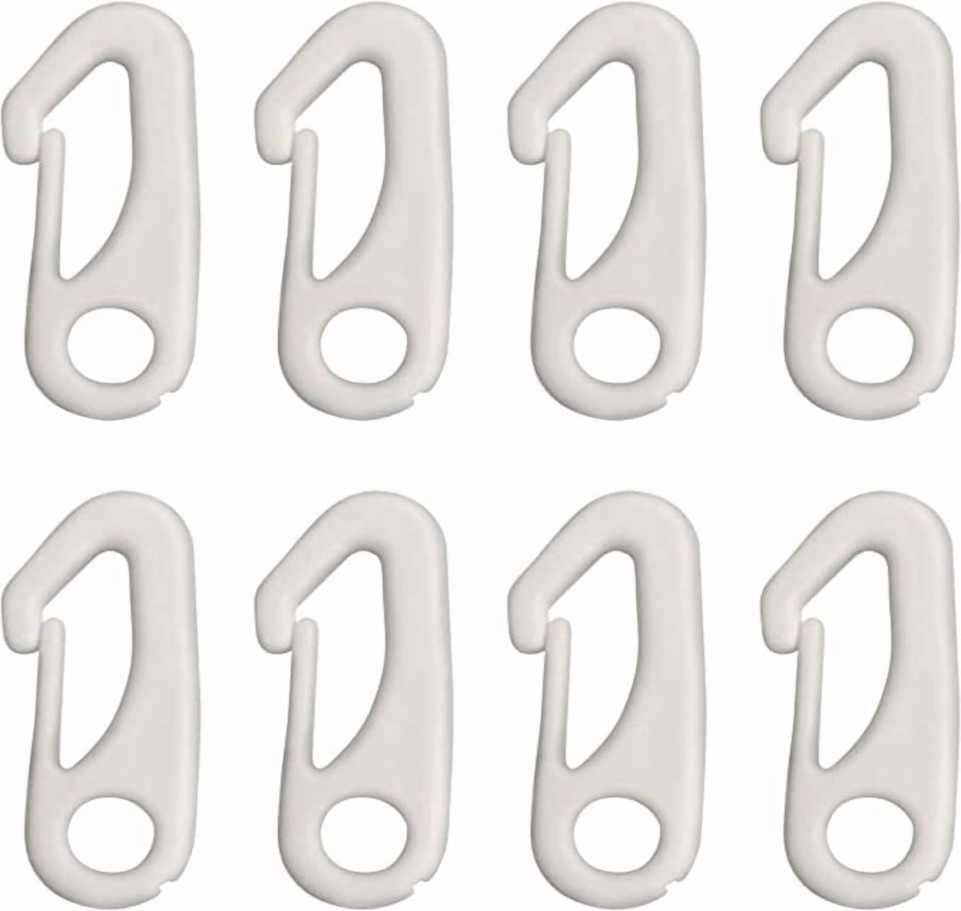 8 PCS Flag Pole Clips Snap Hooks Nylon Flagpole Accessories - to Attach ...