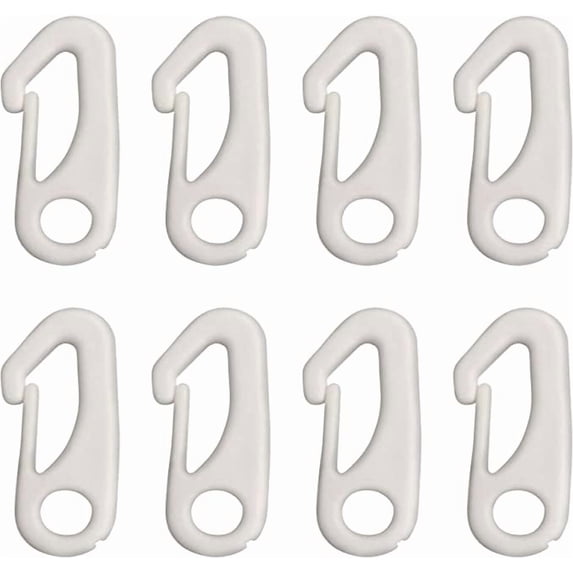 8 PCS Flag Pole Clips Snap Hooks Nylon Flagpole Accessories - to Attach ...