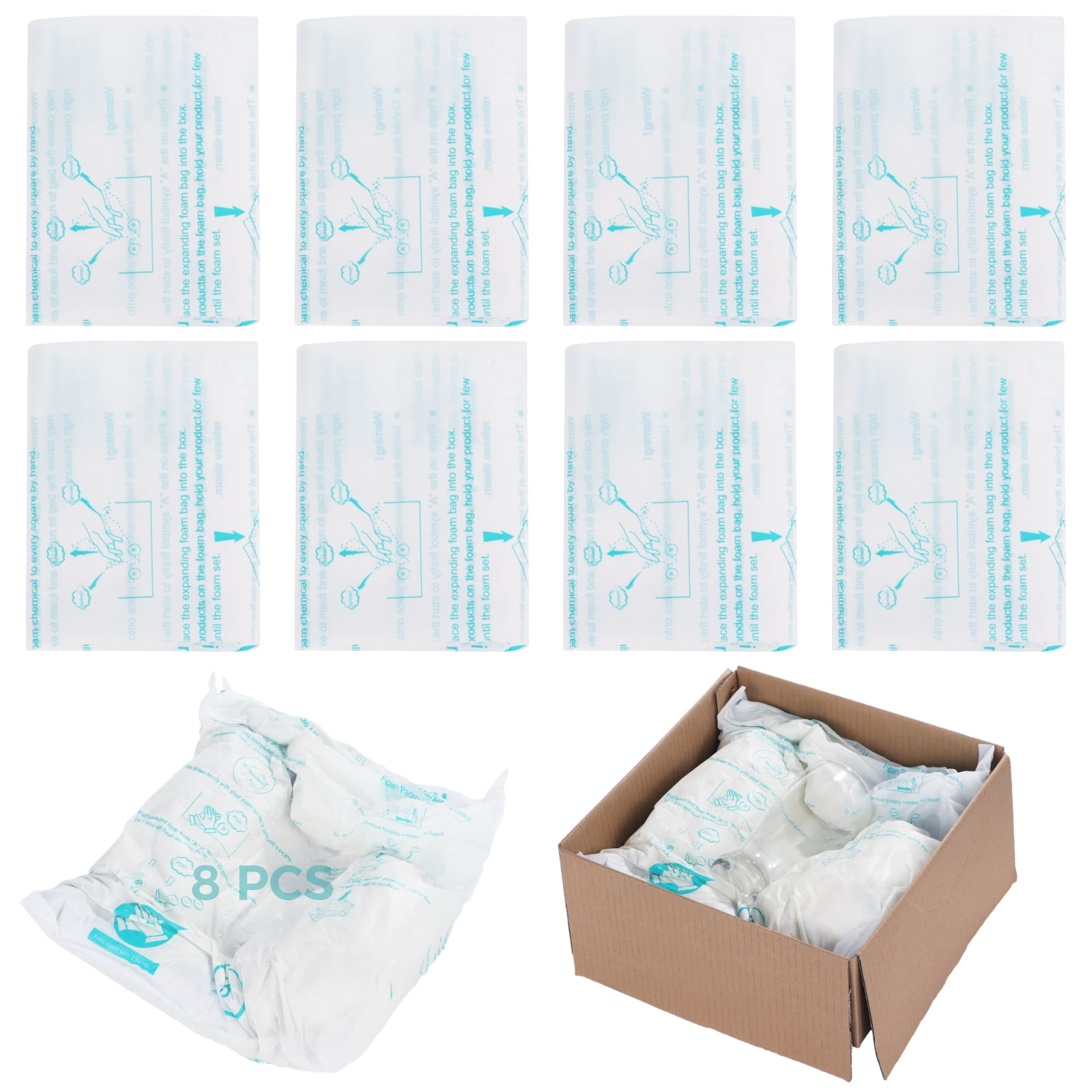 8 PCS Foam Bags For Shipping, Handy Foam Temperature Expanding Shipping ...