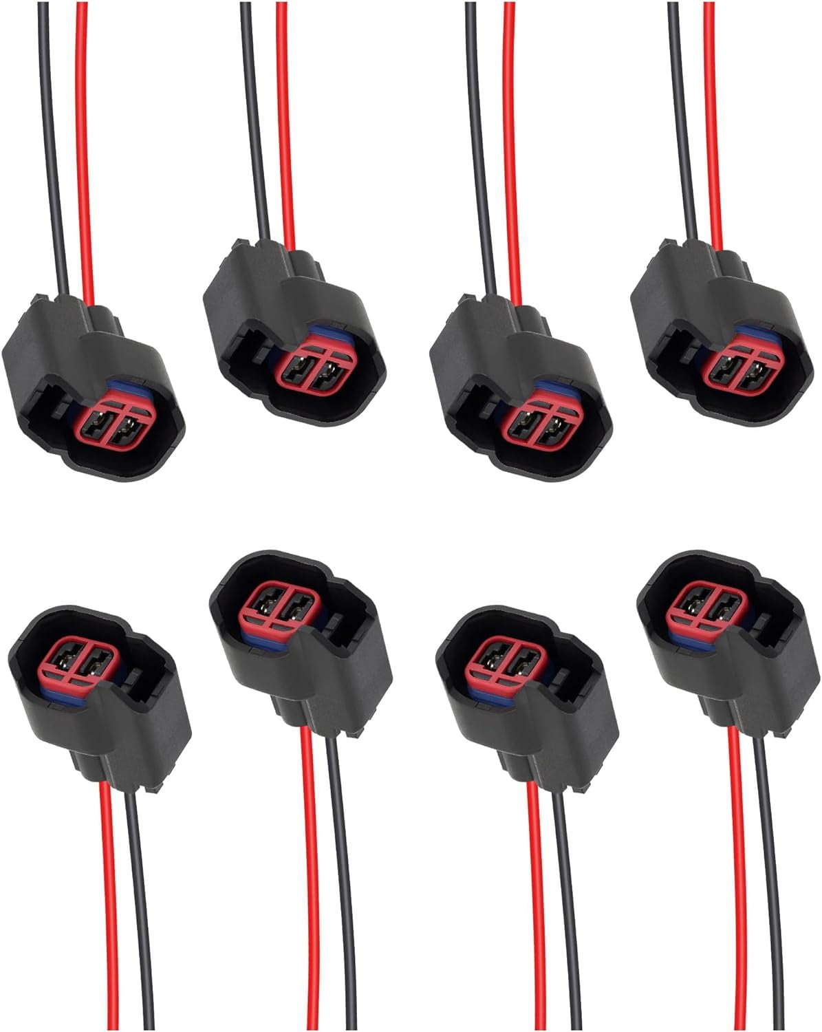 8 PCS Fuel Injector Connector Pigtail,Fuel Injectors Set of 8 Replace ...