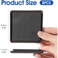 8 PCS Furniture Sliders for Carpet, Square Plastic Moving Slider, 3.5 ...