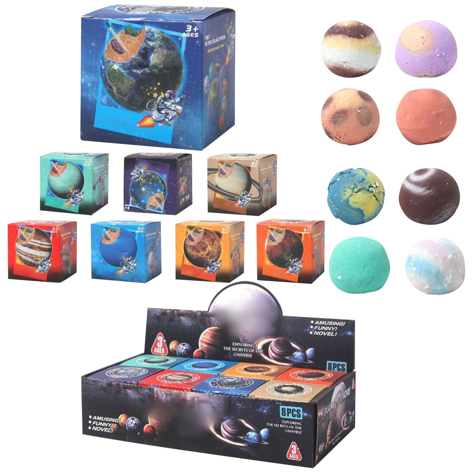 8 PCS Gemstone Dig Kit, Dig up Rocks & Minerals from Solar System ...