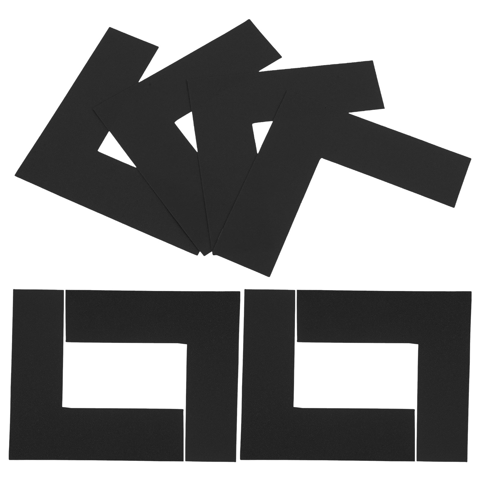 8 PCS Ground Positioning Sign Thickened Stickers Reflective Pressure ...