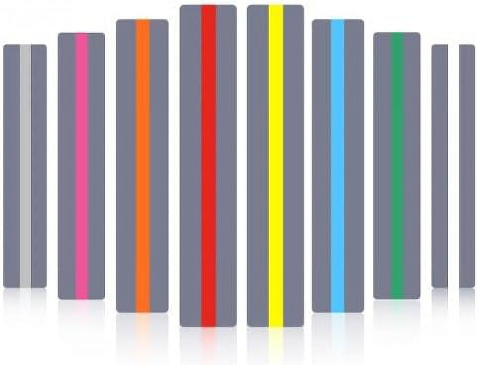 8 PCS Guided Reading Strips, Colored Overlay Highlight Bookmarks ...