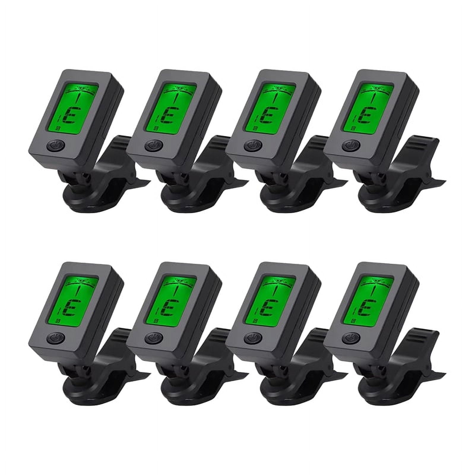 8 PCS Guitar Tuner Clip on Tuner for Ukulele, Guitar, Bass, Mandolin to ...