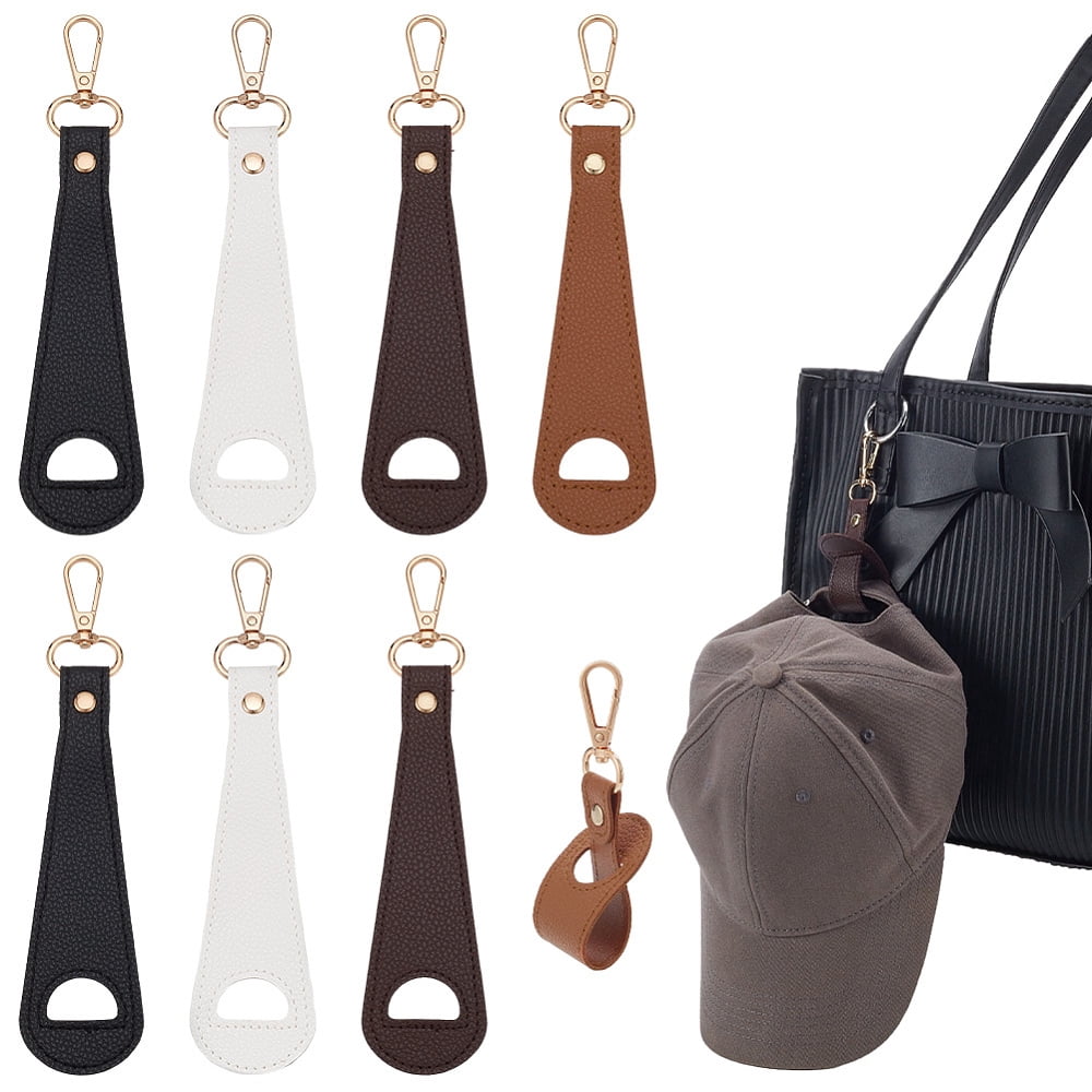 8 PCS Hat Clip for Travel 7.08inch Alloy Hat Clips with PU Leather 4 ...