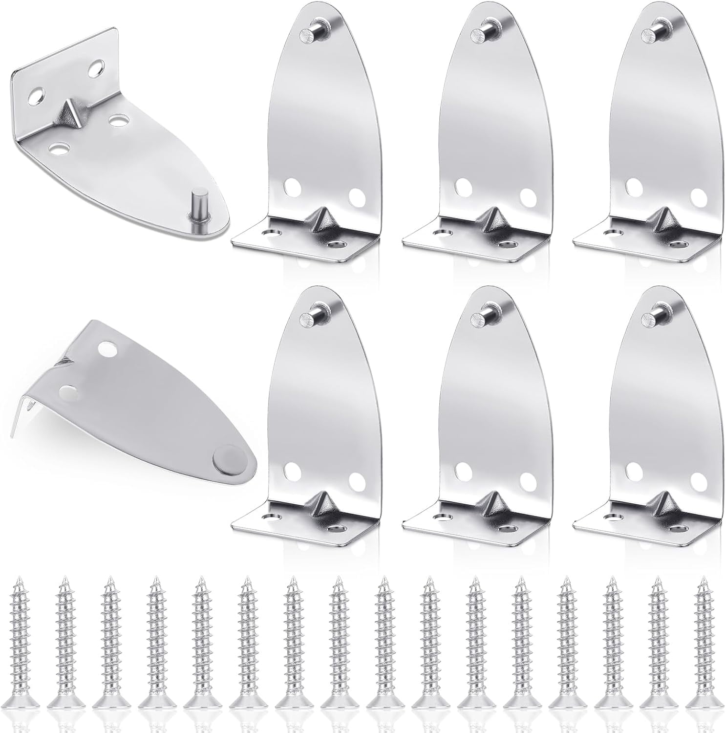 8 PCS Hold Down Brackets, Metal Blinds Brackets Blind Holder ...