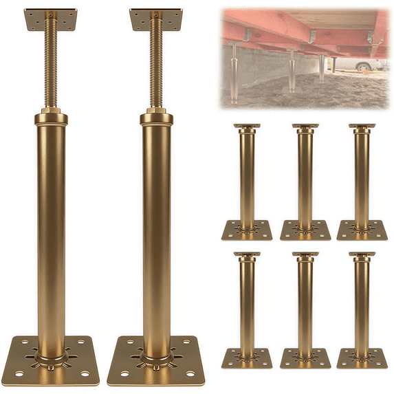 8 PCS House Floor Jacks for Leveling, 11.6" - 16" Height Range, Screw ...