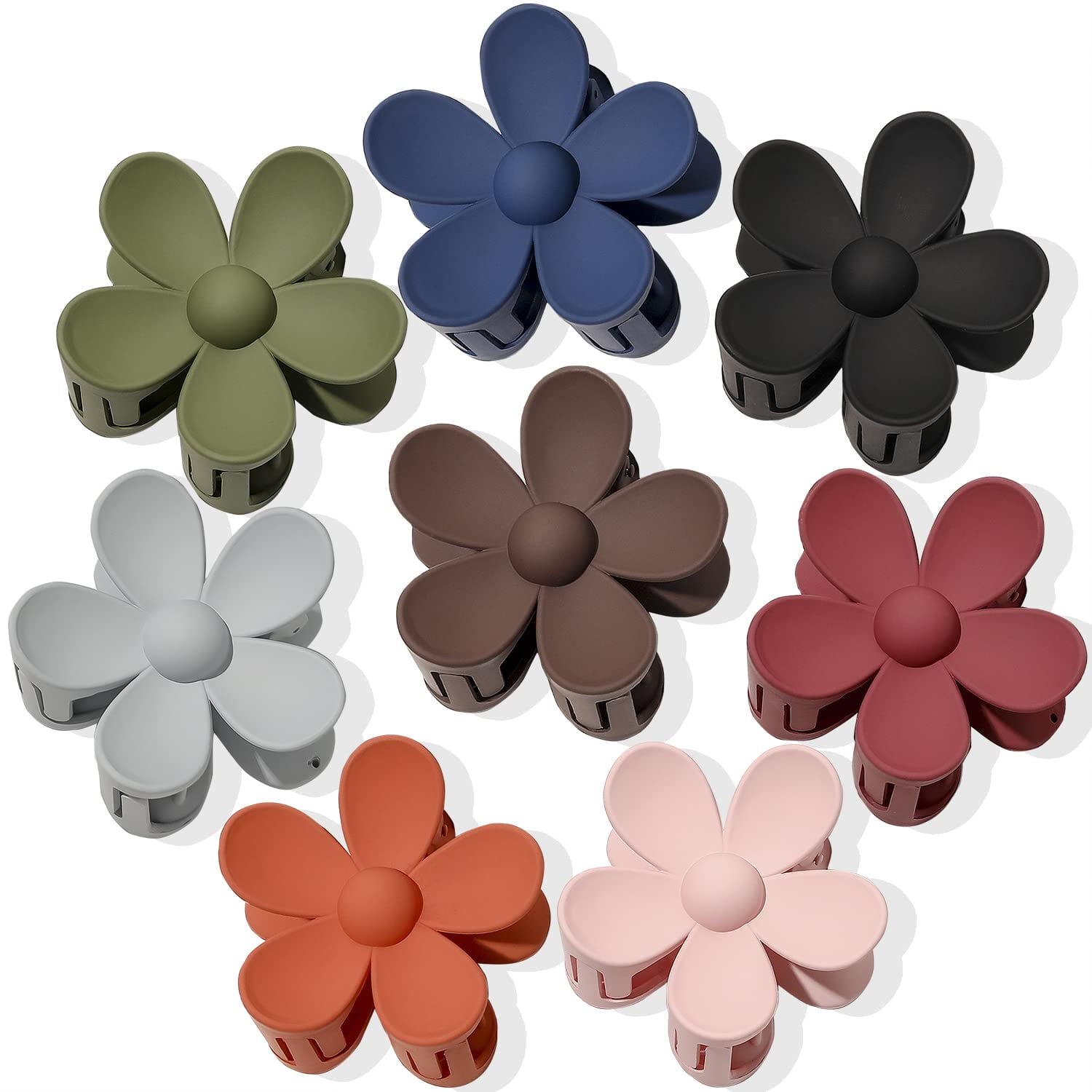8 PCS Large Flower Hair Clips Cute Flower Clips for Hair Accessories ...
