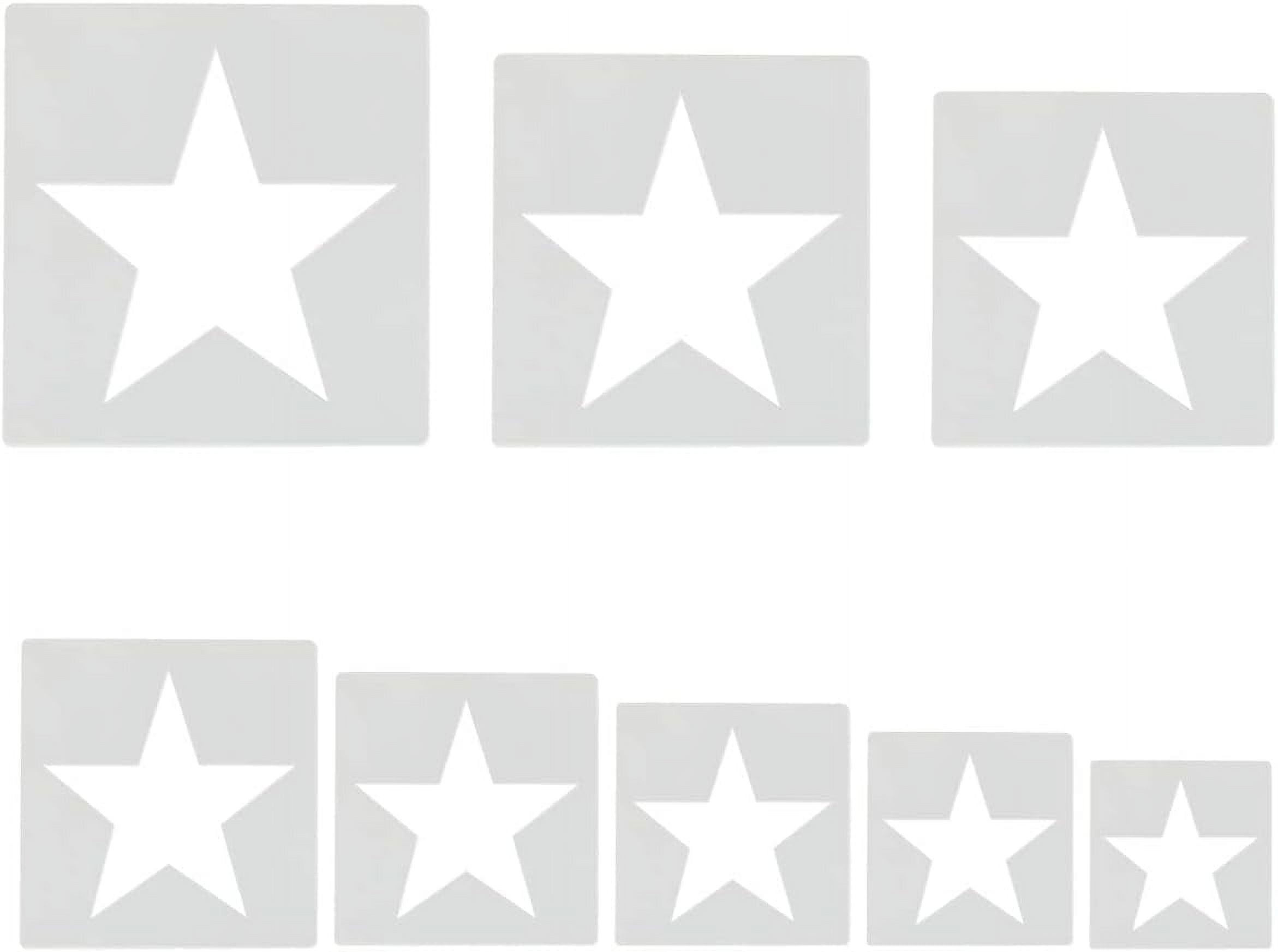 8 PCS Large Star Stencil - Different Sizes Template for Painting ...