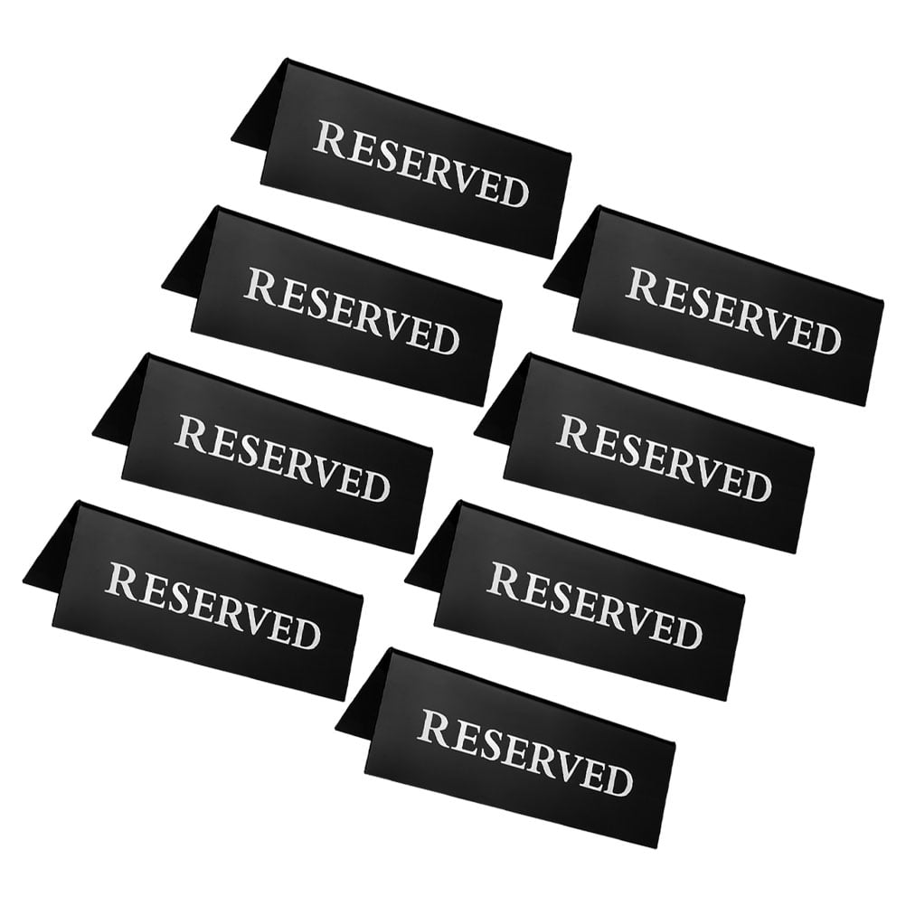 Masteelf Reserved Table Tent Signs for Wedding Acrylic Black Designated ...