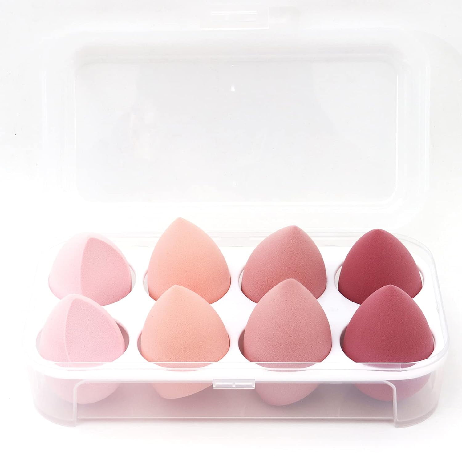 8 PCS Makeup Sponges Blender Latex-Free Vegan Beauty Sponge ...