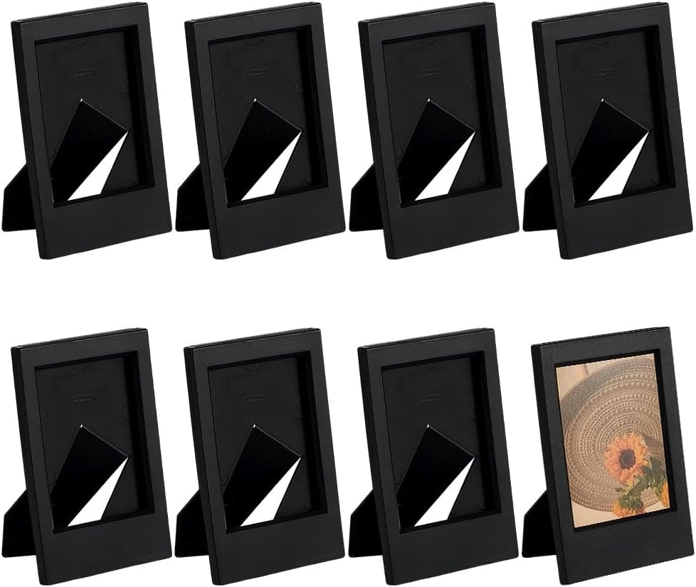 8 PCS Mini Photo Frames with Upgraded Clear Protective Cover 1.77x2 ...