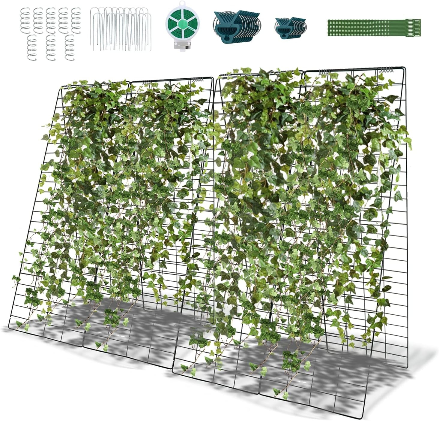 8 PCS Panels Cucumber Trellis,A-Shape Plant Support for Climbing Plants ...