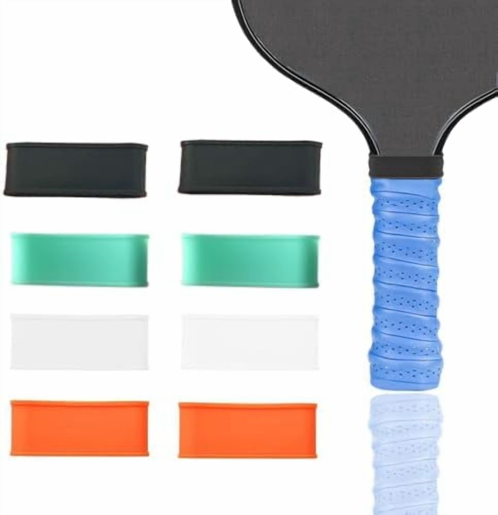 8 PCS Pickleball Paddle Grip Bands,Handle Rubber Silicone Rings for ...