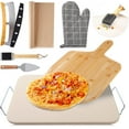8 PCS Pizza Stone Set, Extra Large 15×12 Inch Pizza Stone for Grill ...