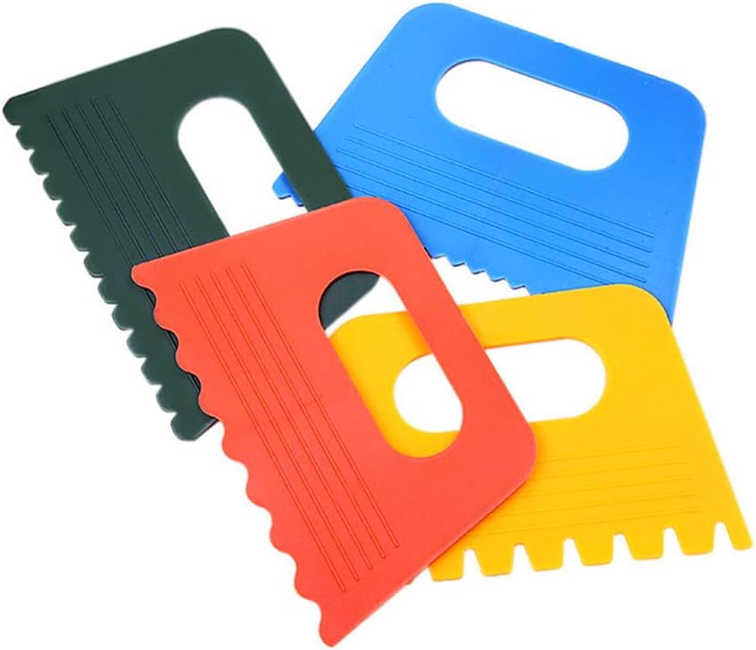 8 PCS Plastic Scraper Tools DIY Line Graffiti Tools Colored Plastic ...