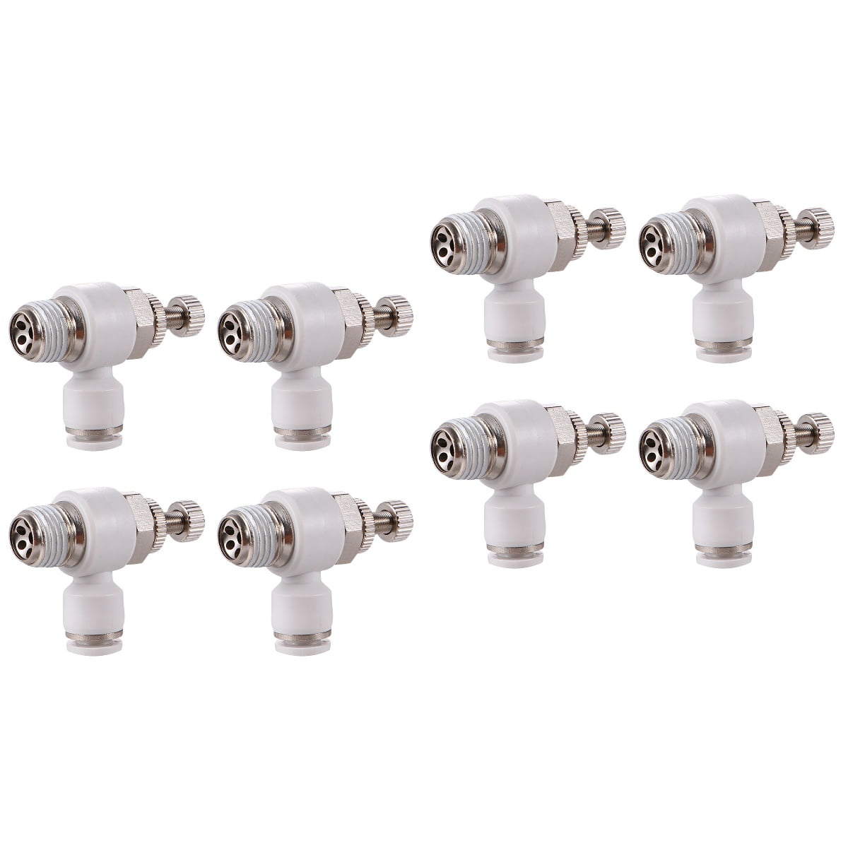 8 PCS Pneumatic Gate Valve Flow- Limiting Fitting Air Cylinder ...