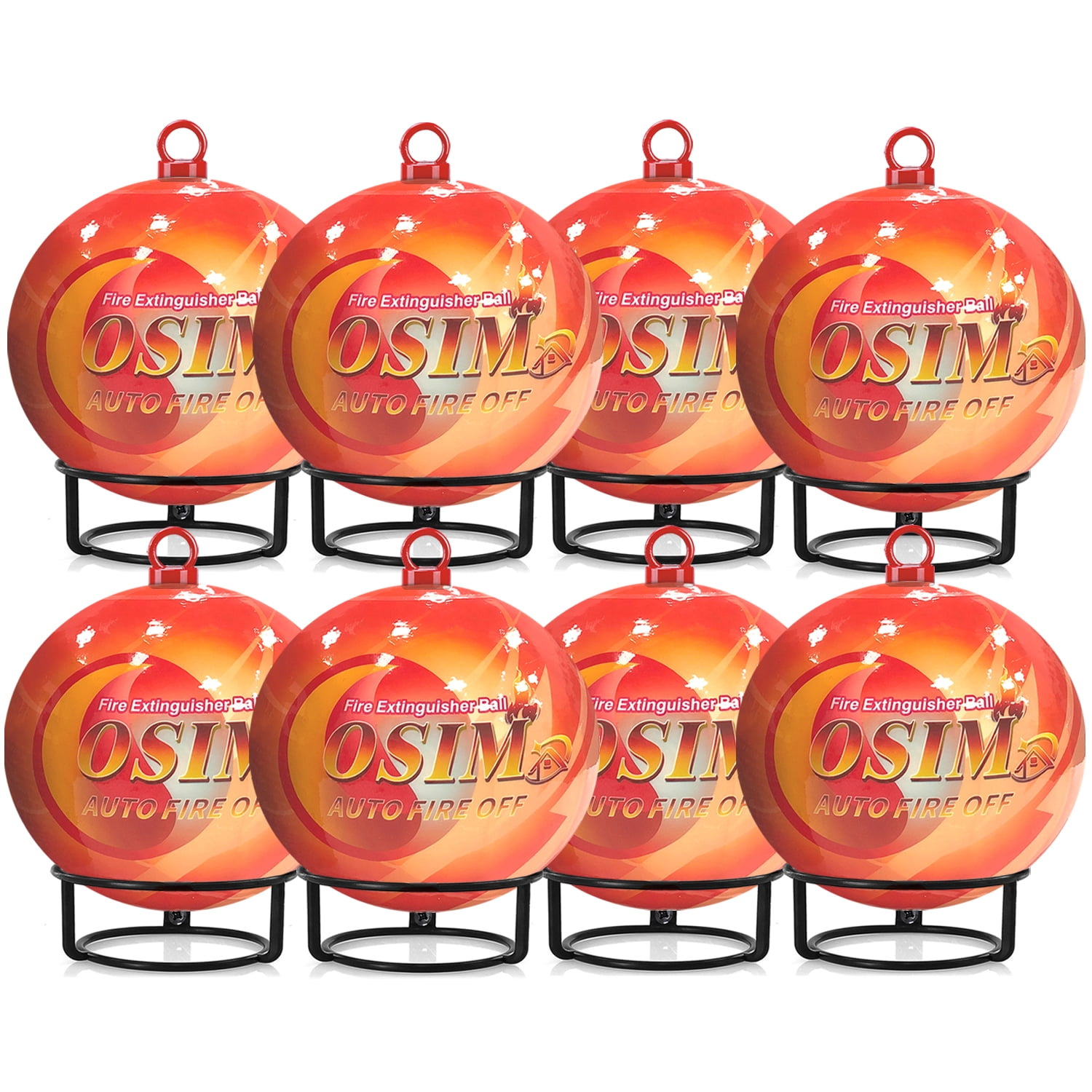 8 PCS Portable Automatic Fire Ball Extinguisher with Hook Mount and ...