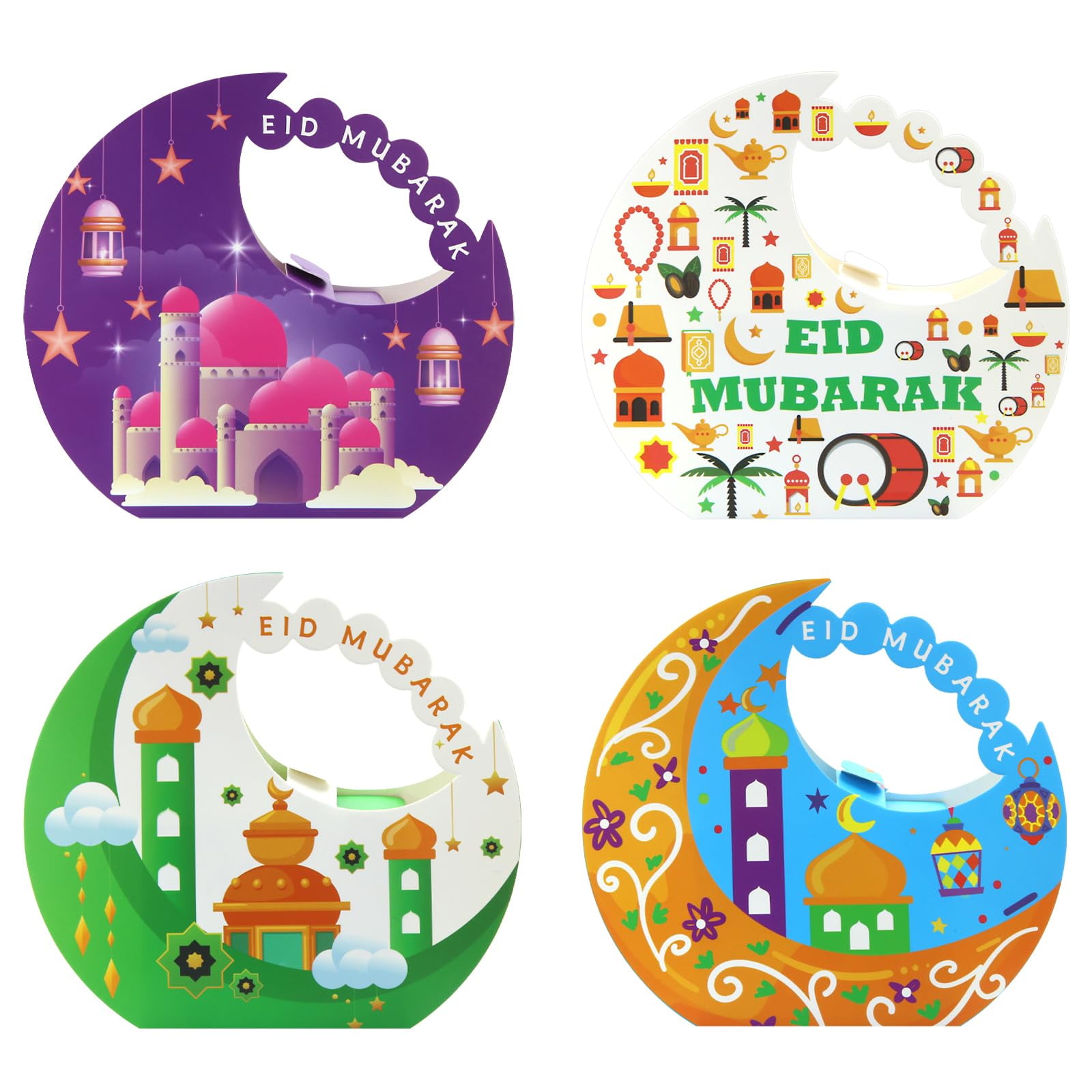 8 PCS Ramadan Candy Box with Handle,Eid Mubarak Gift Boxes Ramadan ...