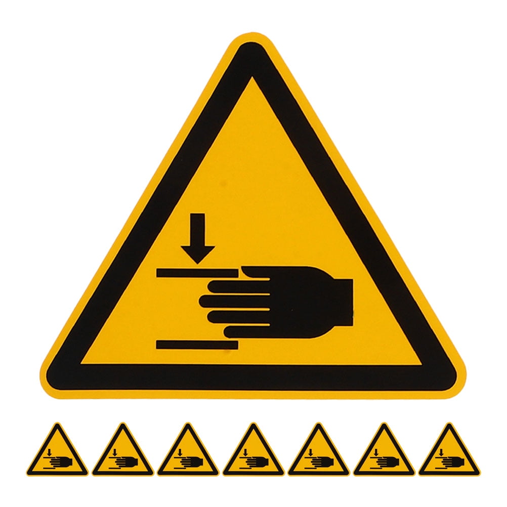 8PCS Safety Warning Stickers with High Adhesion for Machinery Caution 4 ...
