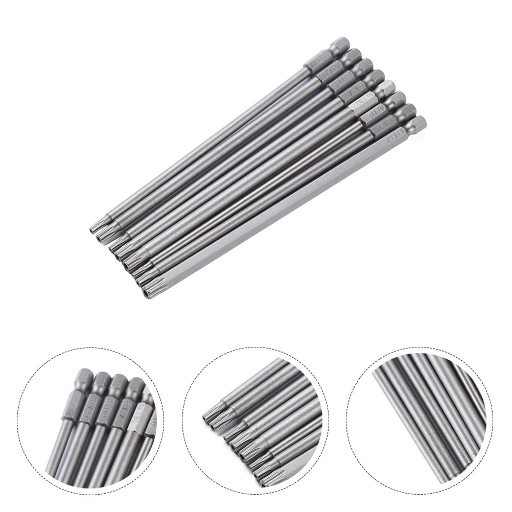 8 PCS/Set Electric 8Pc Hollow Batch 150mm Security Screwdriver Bit ...