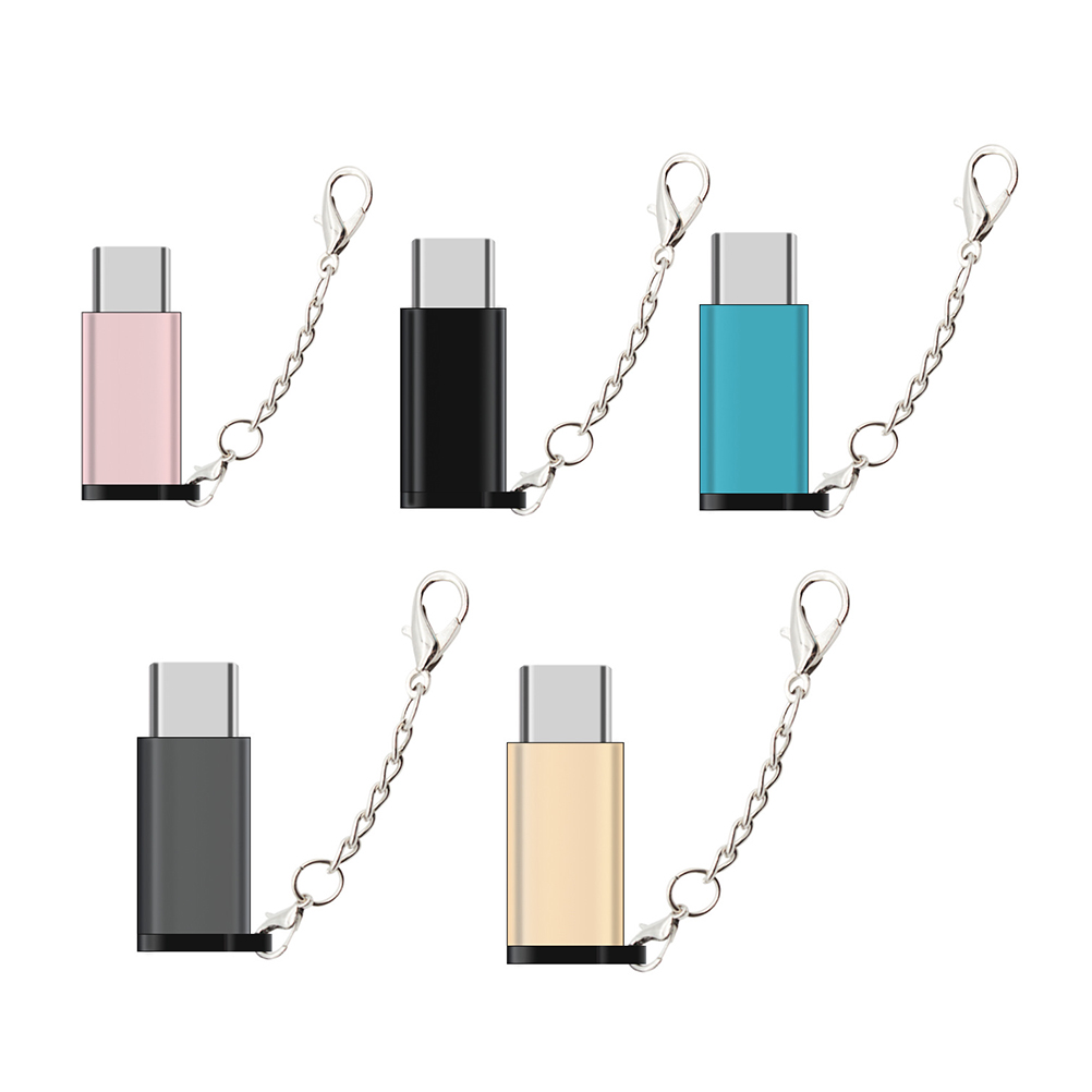 8 PCS/Set Micro USB Adapter Unique Adapter Keychain Adapter Type-c ...