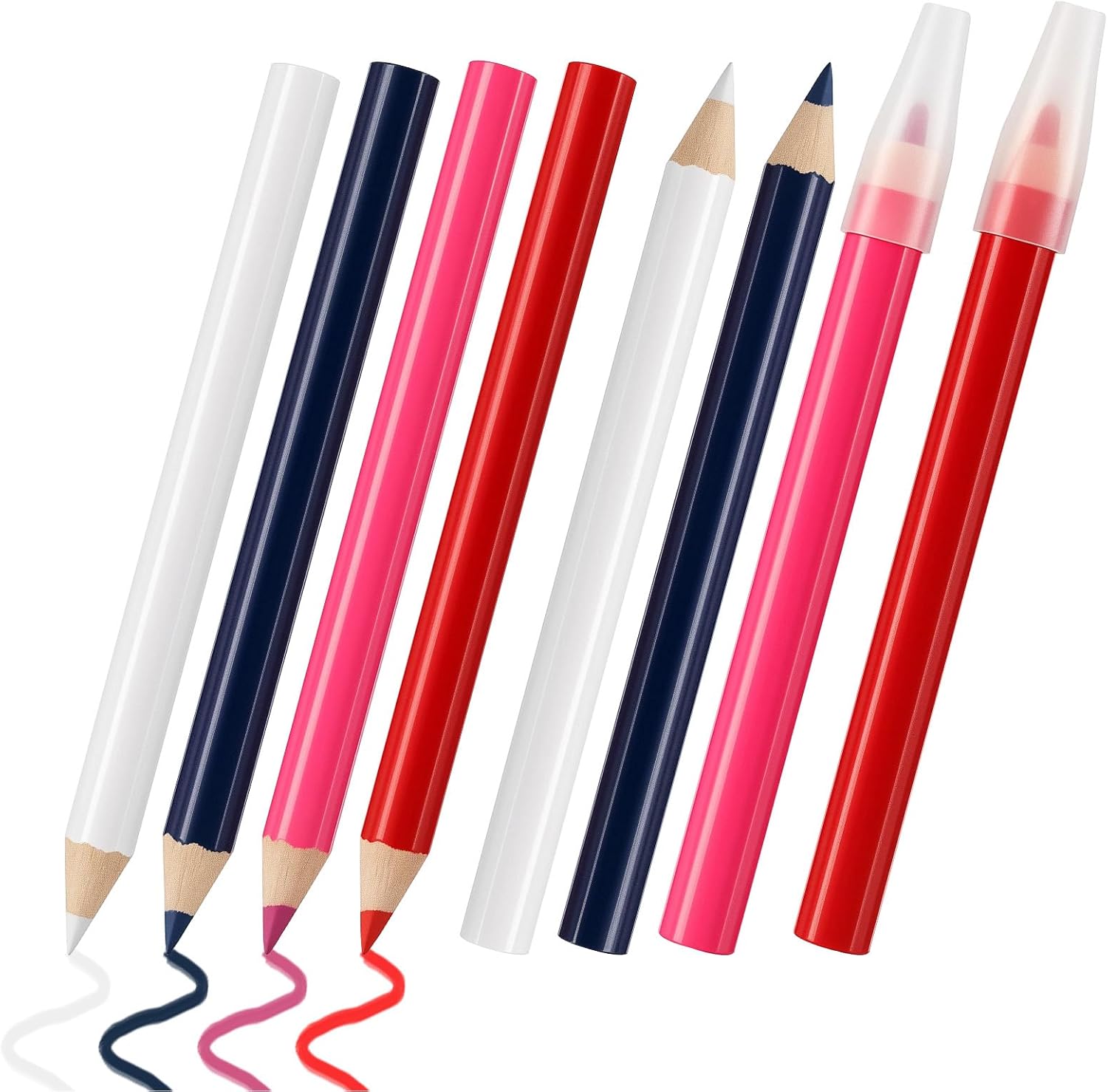 8 PCS Sewing Pencils for Fabric - Washable Fabric Marking Pencils in 4 ...