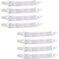 8 PCS Sheet Fasteners Bed Sheet Clips, Elastic Sheet Gripper Mattress ...