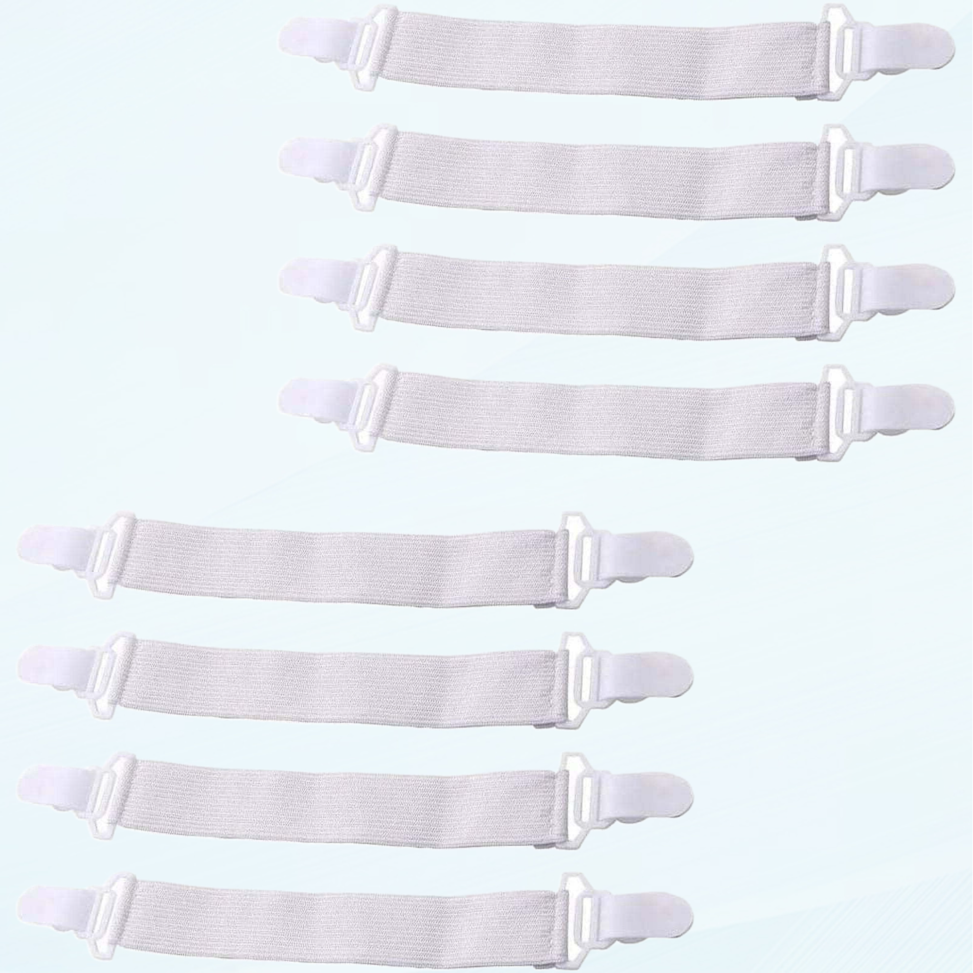 8 PCS Sheet Fasteners Bed Sheet Clips, Elastic Sheet Gripper Mattress ...