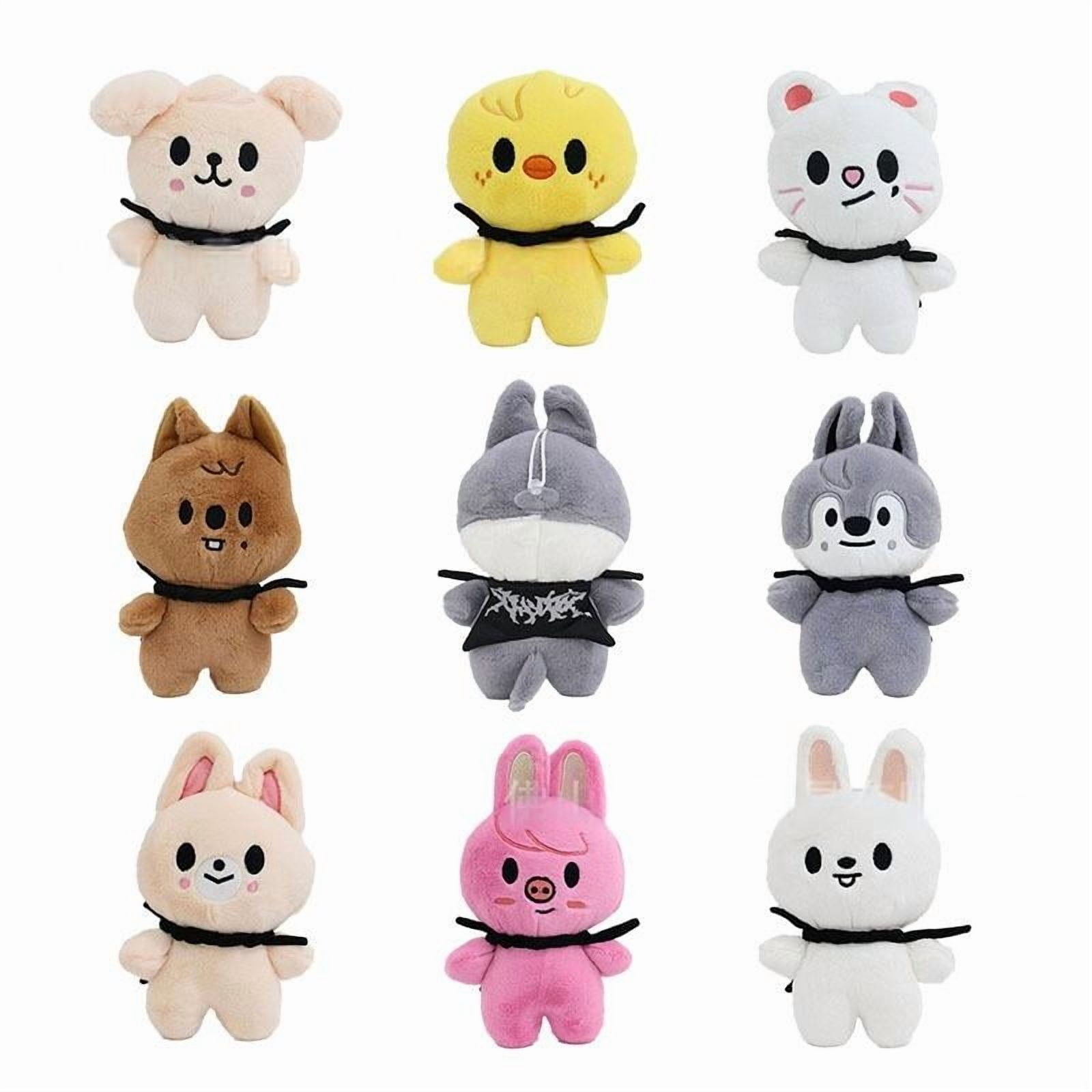 8 PCS Skzoo Keychains 3.9 Inches Stray Kids Plush with Cloak Keychains ...