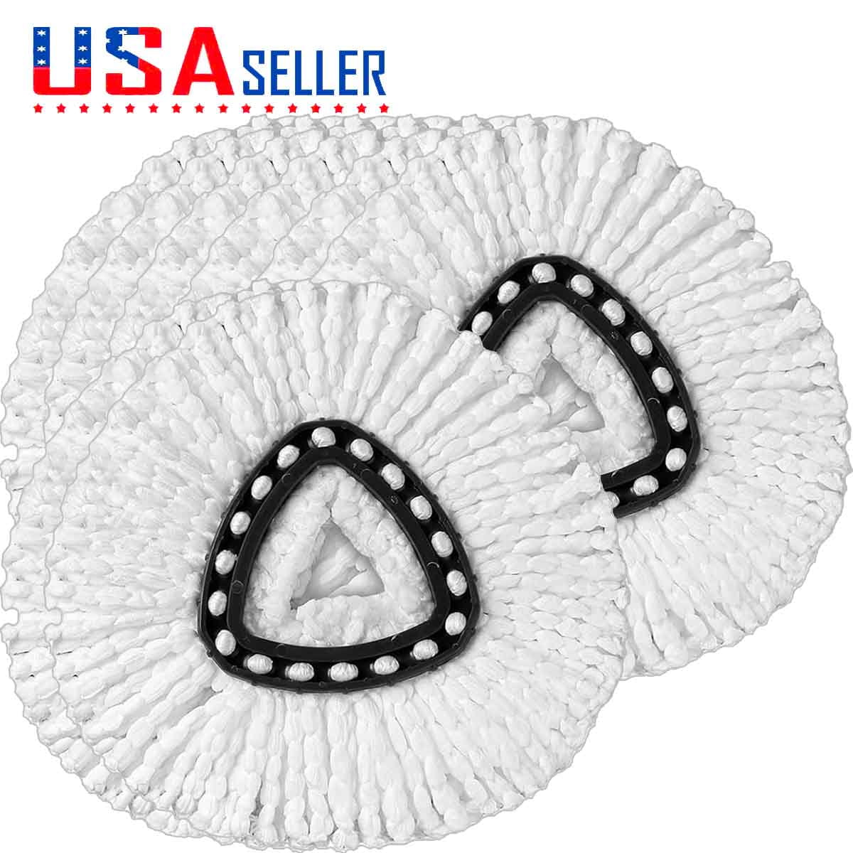 8 PCS Spin Mop Replacement Head,100% Microfiber Mop Refills Head ...