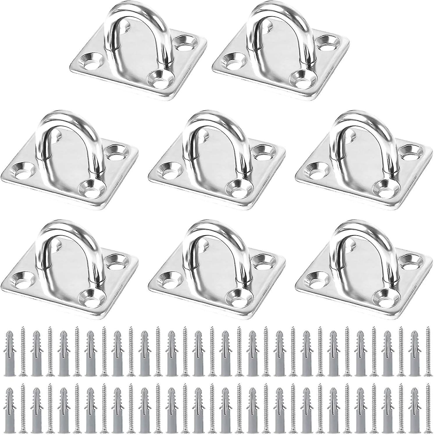 8 PCS Stainless Steel Eyelet Plate, Eyelet Plate Fixing for Shade Sail ...