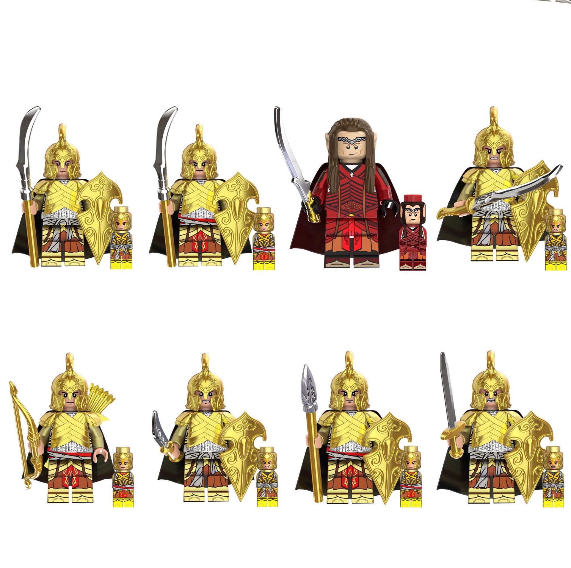 8 PCS The Lord of the Rings Medieval Knights Minifigures Set, Ancient ...