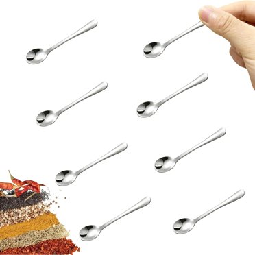 CMrtew Stainless Steel Teaspoon Set -Small Spoons for Tea, Coffee ...