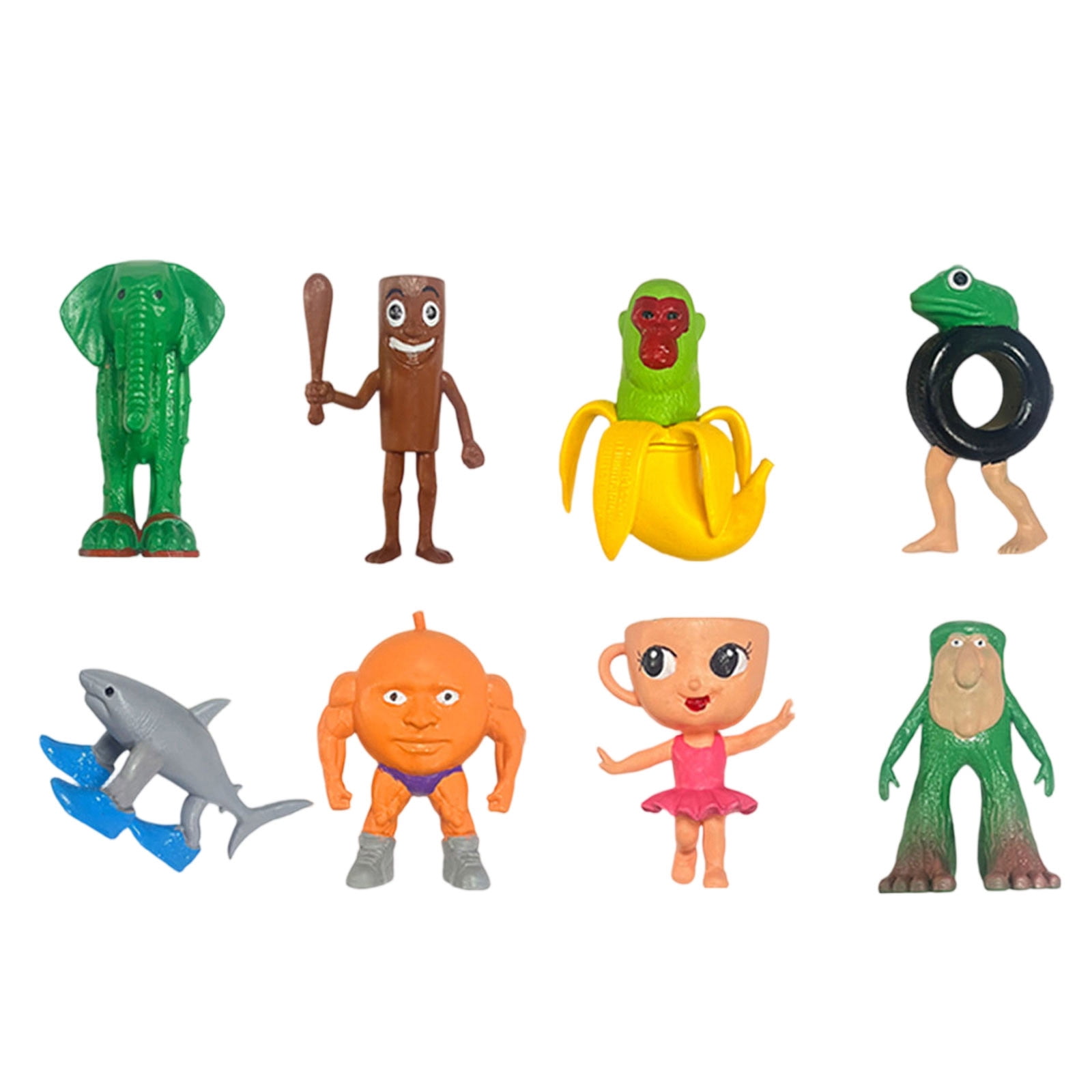 8 PCS Tralalero Tralala Toys 3.9" TUNG TUNG TUNG SAHUR AI Italian ...