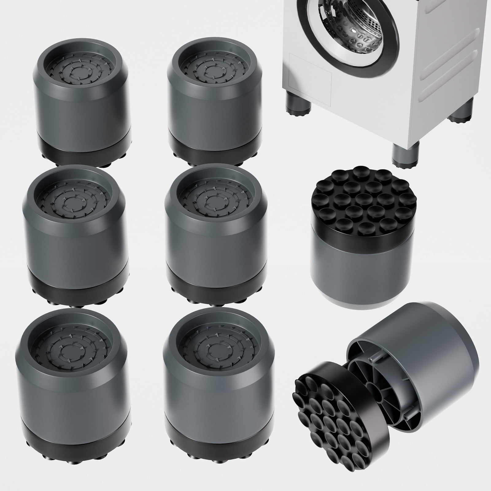 8 PCS Washing Machine and Dryer Anti-Vibration Pads,Non-slip Rubber ...