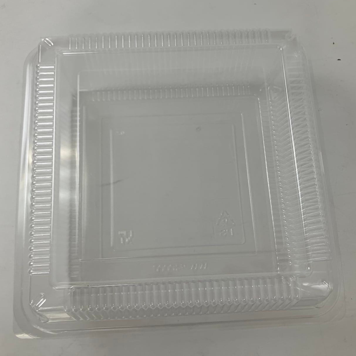 8" PS Hinged Clear Container -1 Compartment (200 count) - Walmart.com