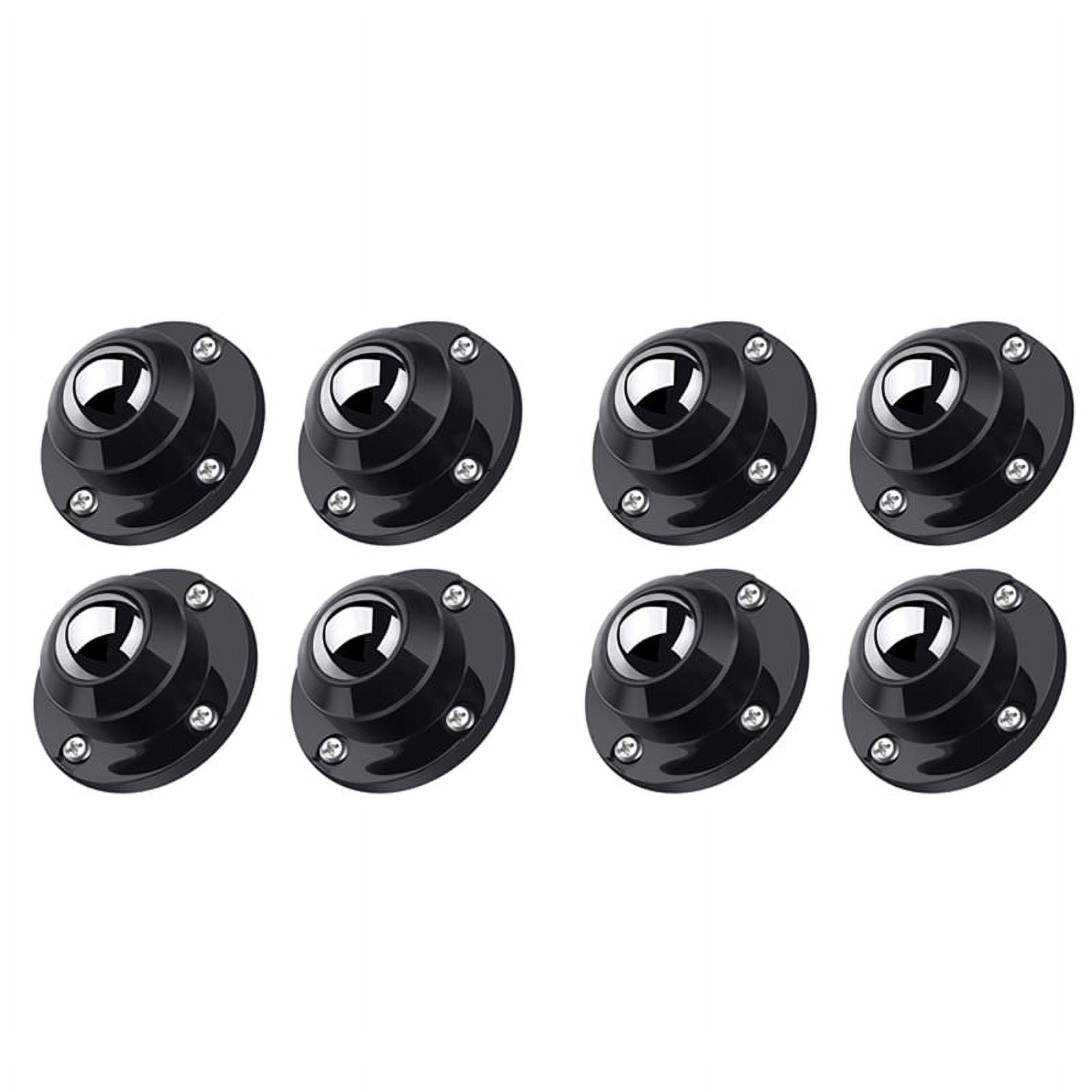 8 Pack 1 Inch Self Adhesive Caster Wheels for Furniture, Low Profile ...