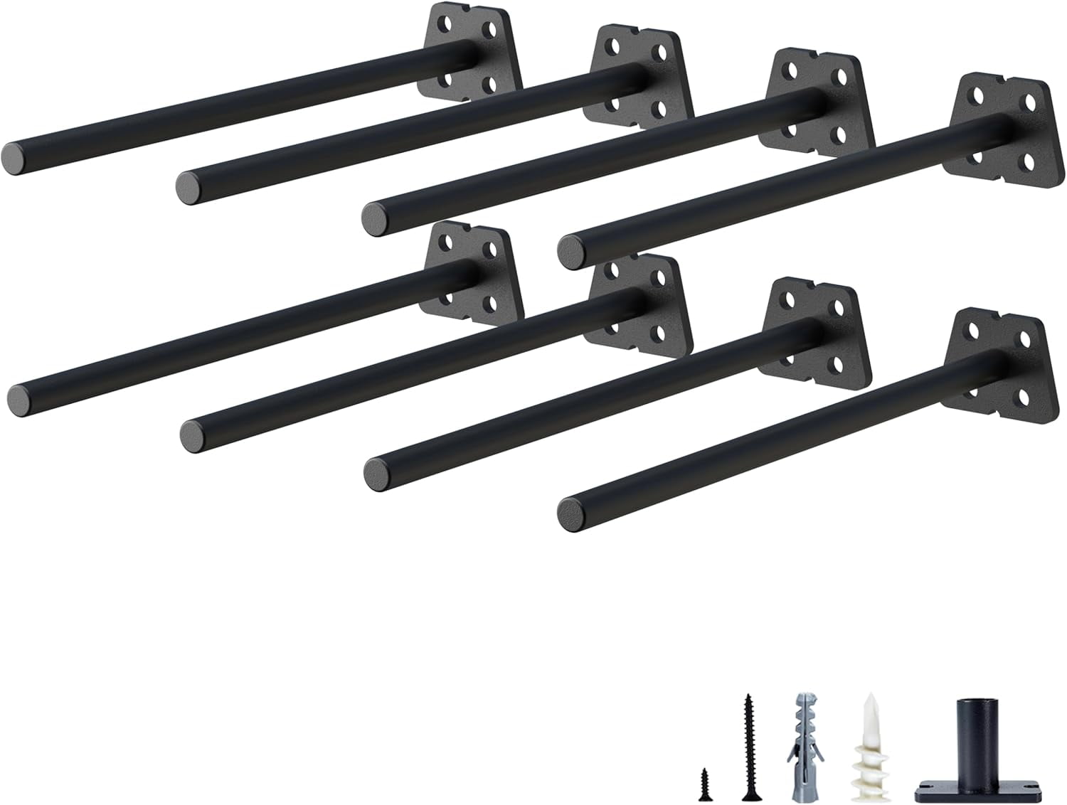 8-Pack 10 Inch Hidden Floating Shelf Bracket, Heavy Duty Blind Shelf ...