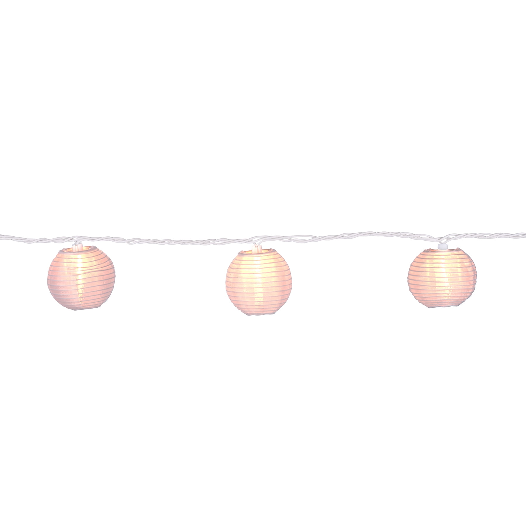 8 Pack: 10ct. White Fabric Lantern String Lights by Ashland® - Walmart.com