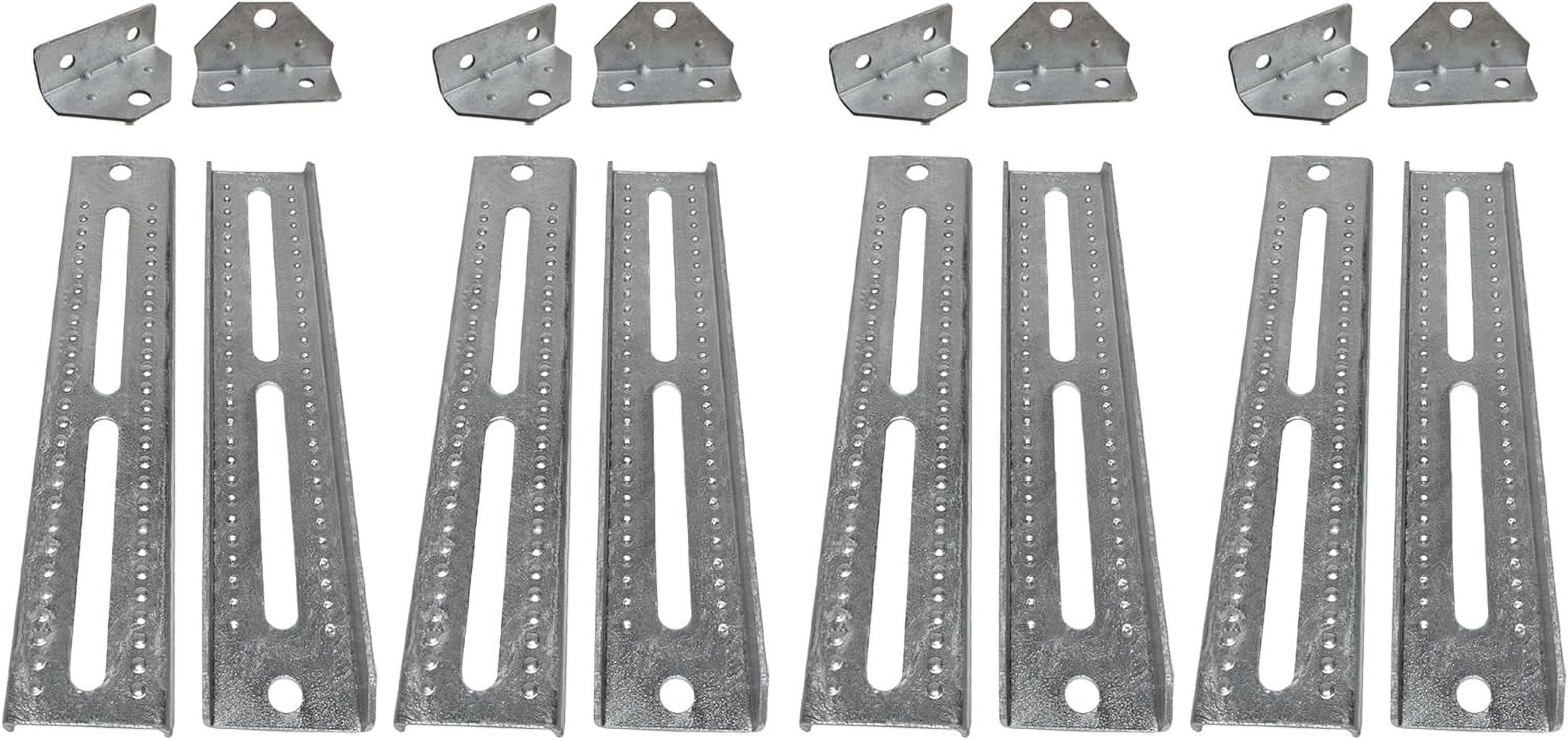 8 Pack - 12" Galvanized Swivel and Top Bunk Bolster Bracket for Boat ...