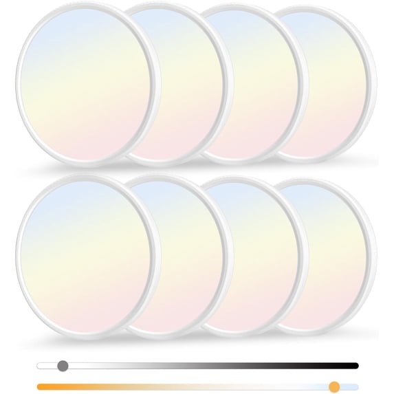 8 Pack 12 Inch Dimmable LED Flush Mount Ceiling Light Fixture 28W ...