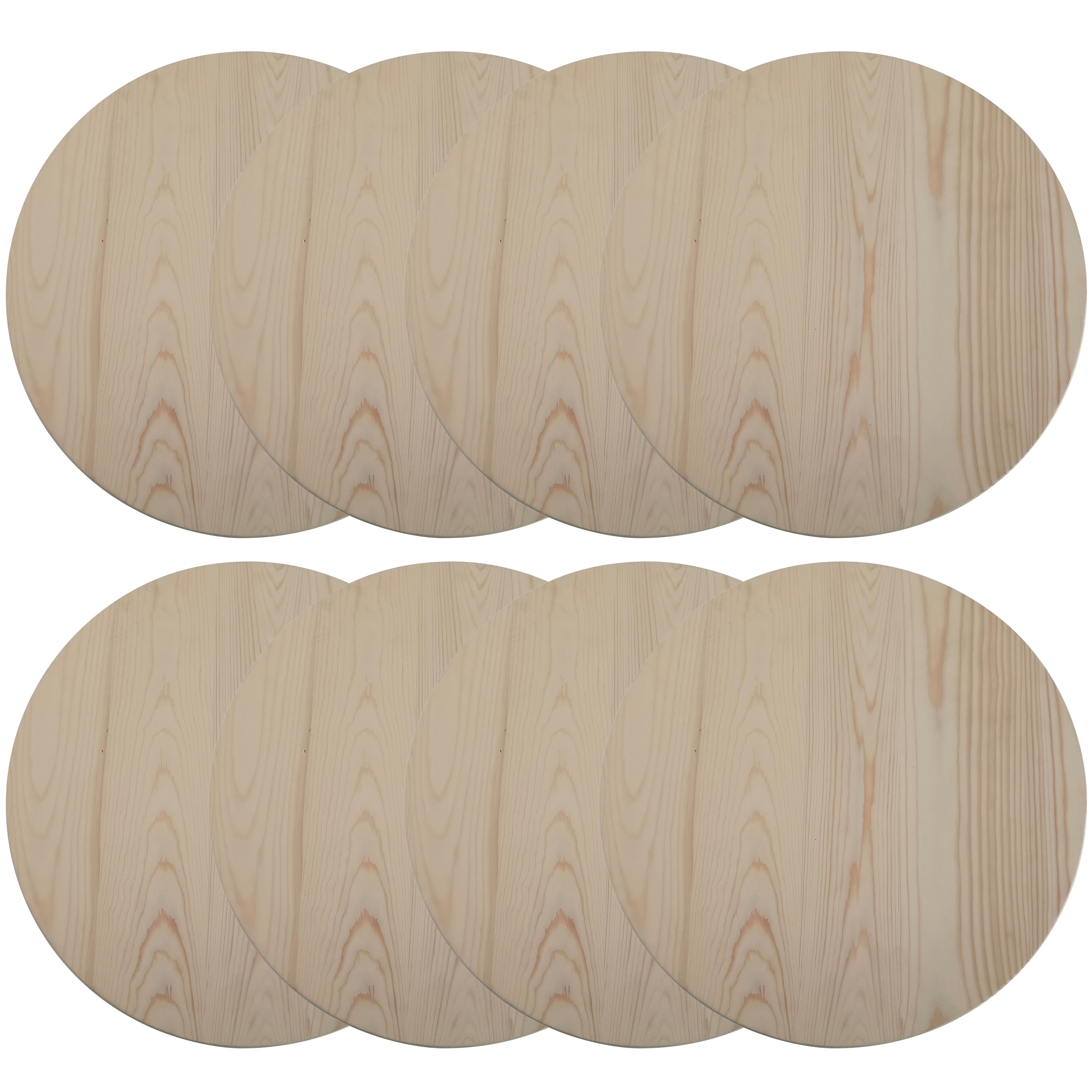 Make Market® 8 Pack: 12" Round Wood Discs, Unfinished Wooden Circle ...
