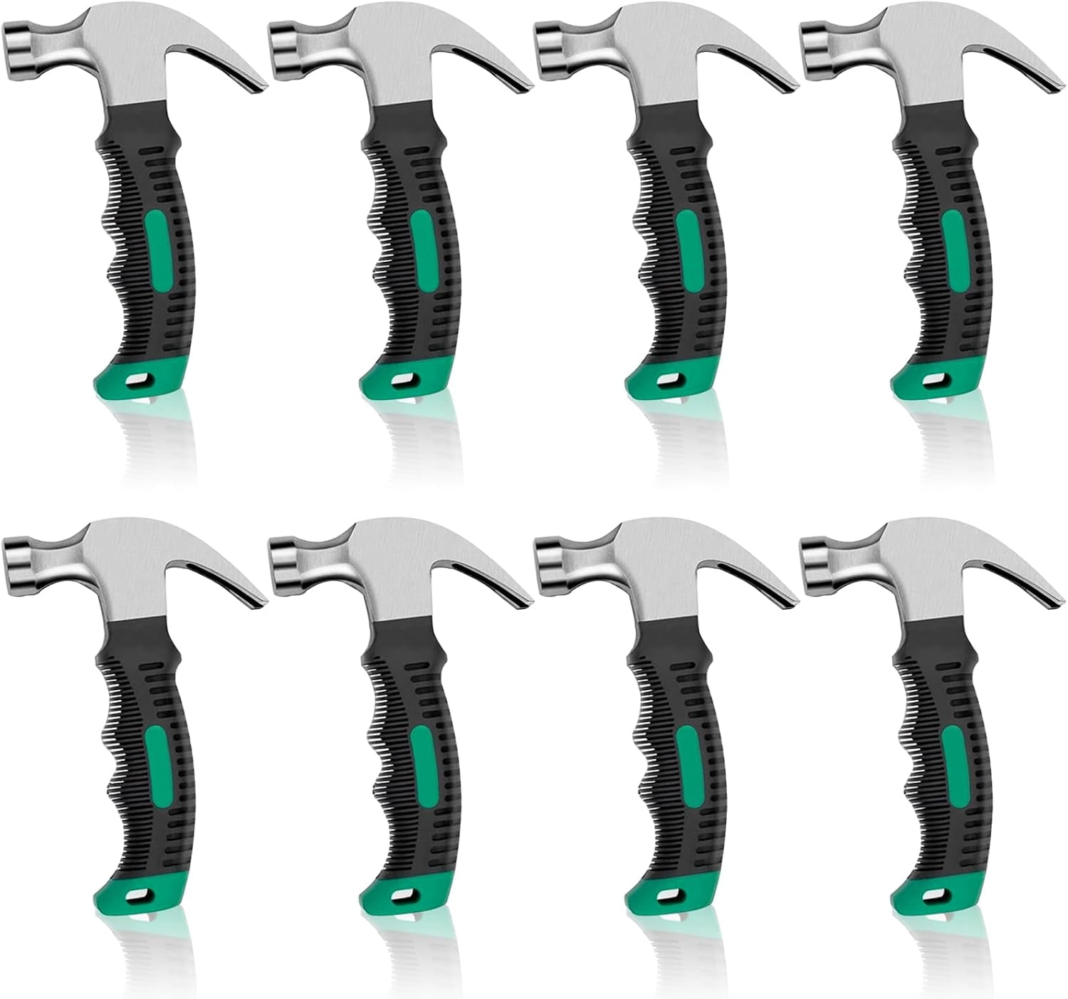 8 Pack 12 oz Small Hammer Set,Mini Claw Hammer Stubby Hammer Small ...