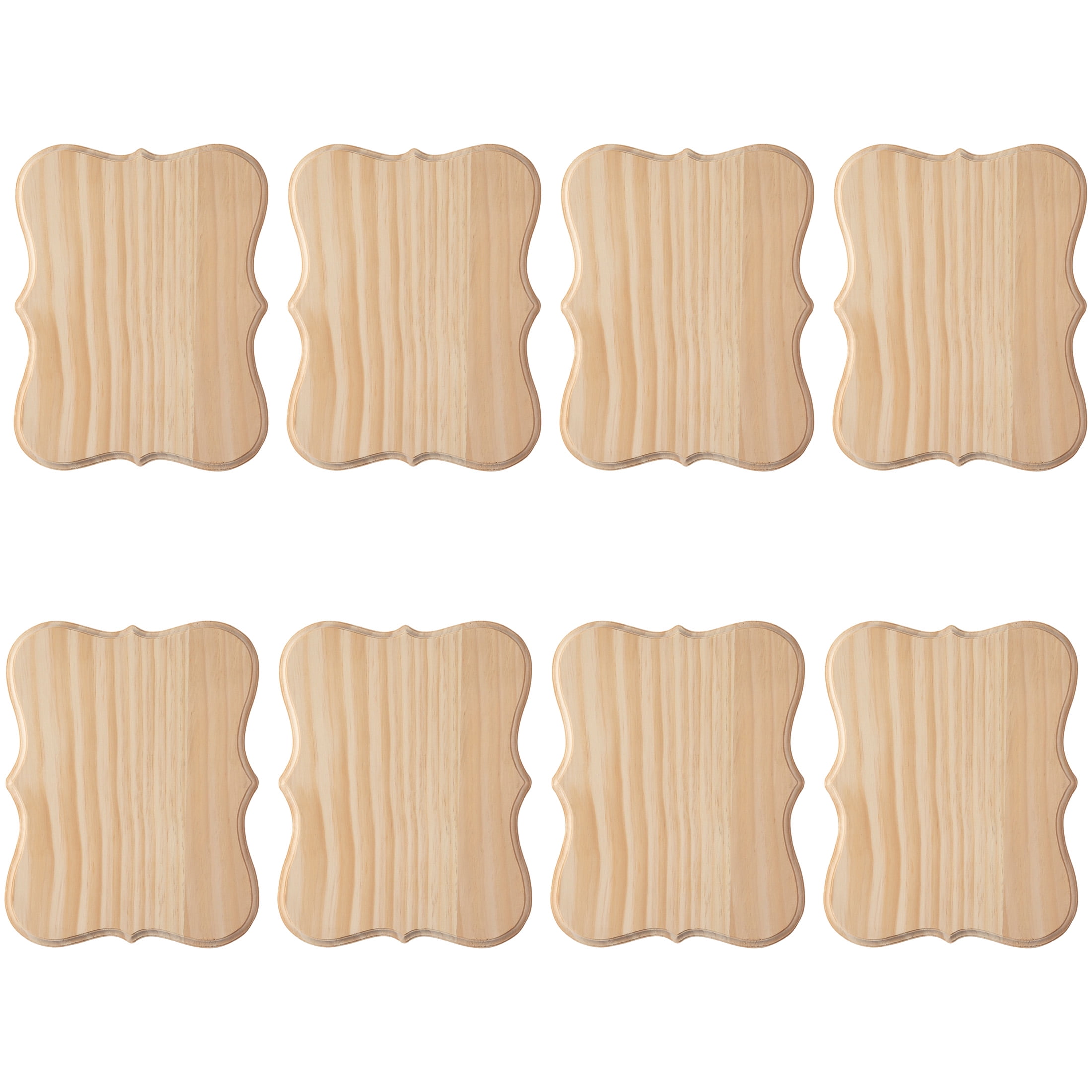 8 Pack: 12" x 9" Beveled Wood Parenthesis Plaque by Make Market ...