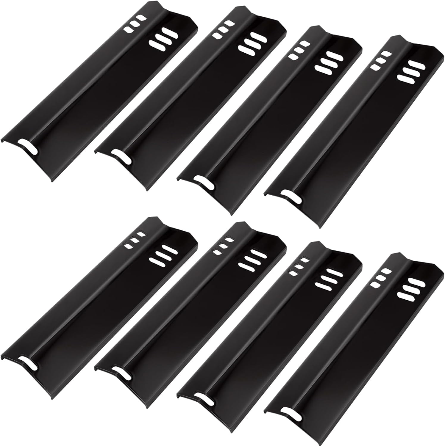 8 Pack 15 Inch Grill Heat Plates, Grill Burner Covers Replacement ...