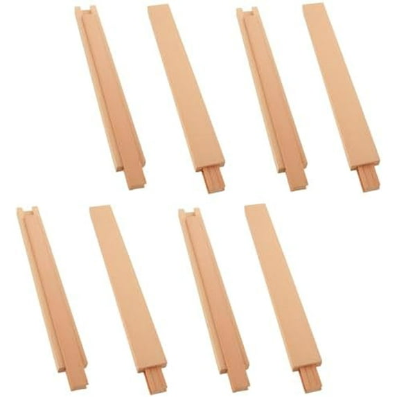 8 Pack 16 Inch Wood Drawer Slides, Classic Traditional Wooden Center ...
